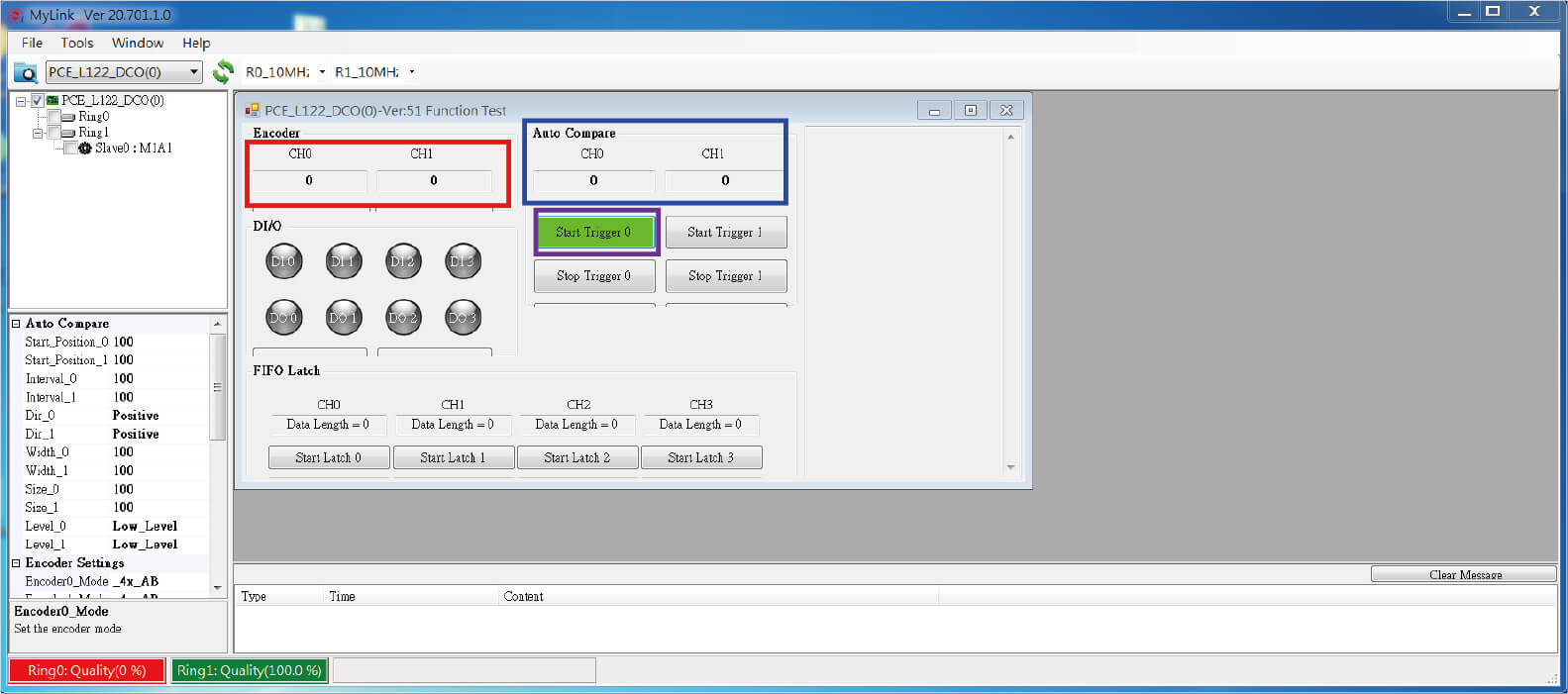 How to implement the Trigger for PCE-L122(3)-DCO in the MyLink tool ...