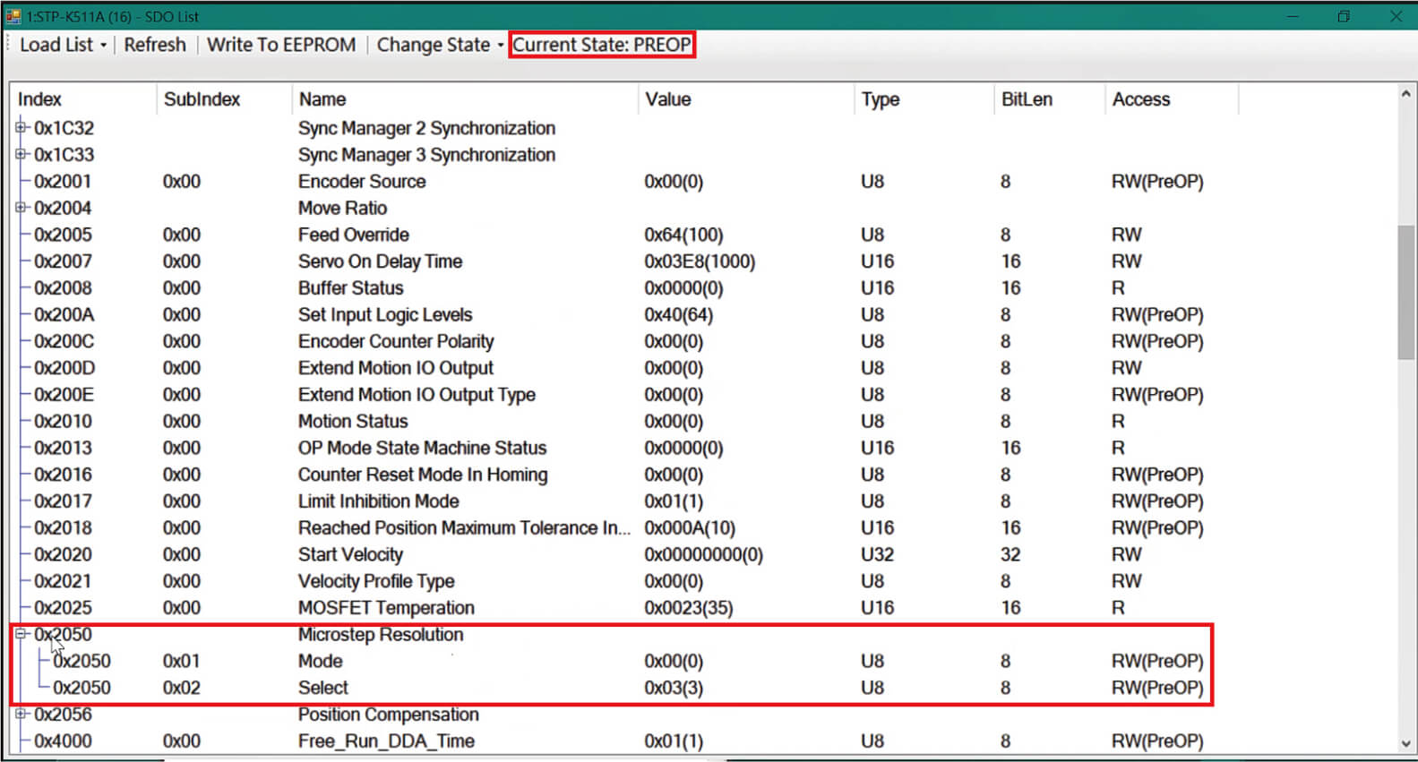 How to Change Differential Settings on STP-K51xA via EtherCAT Master EtherCAT I/O Solutions ...